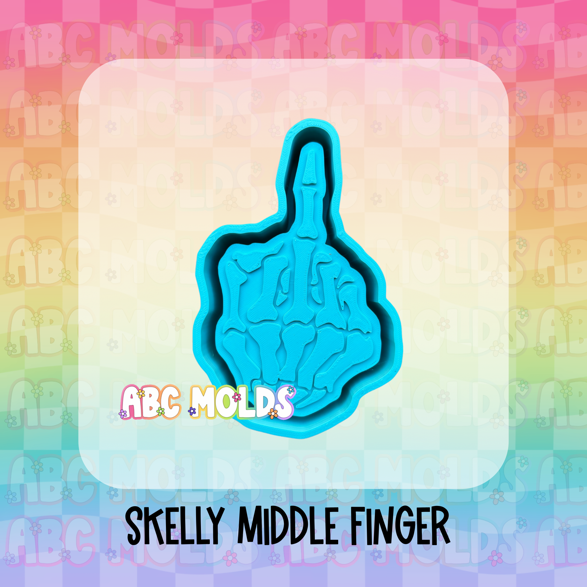 Skelly middle finger Silicone Mold – ABC MOLDS LLC