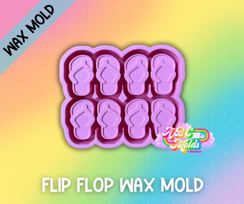 Flip Flop 8 cavity Wax Silicone Mold – ABC MOLDS LLC