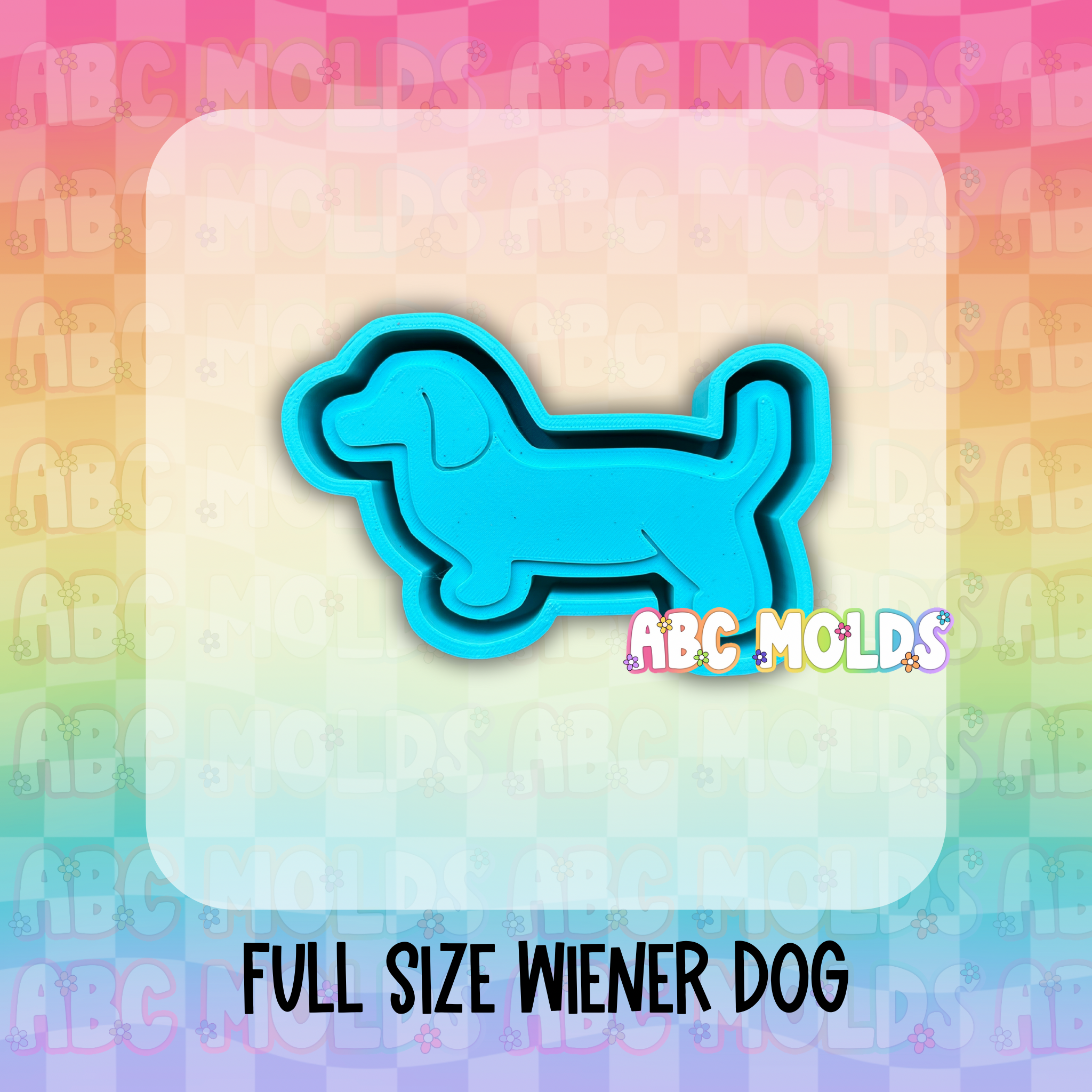 Full size wiener dog Silicone Freshie Mold – ABC MOLDS LLC