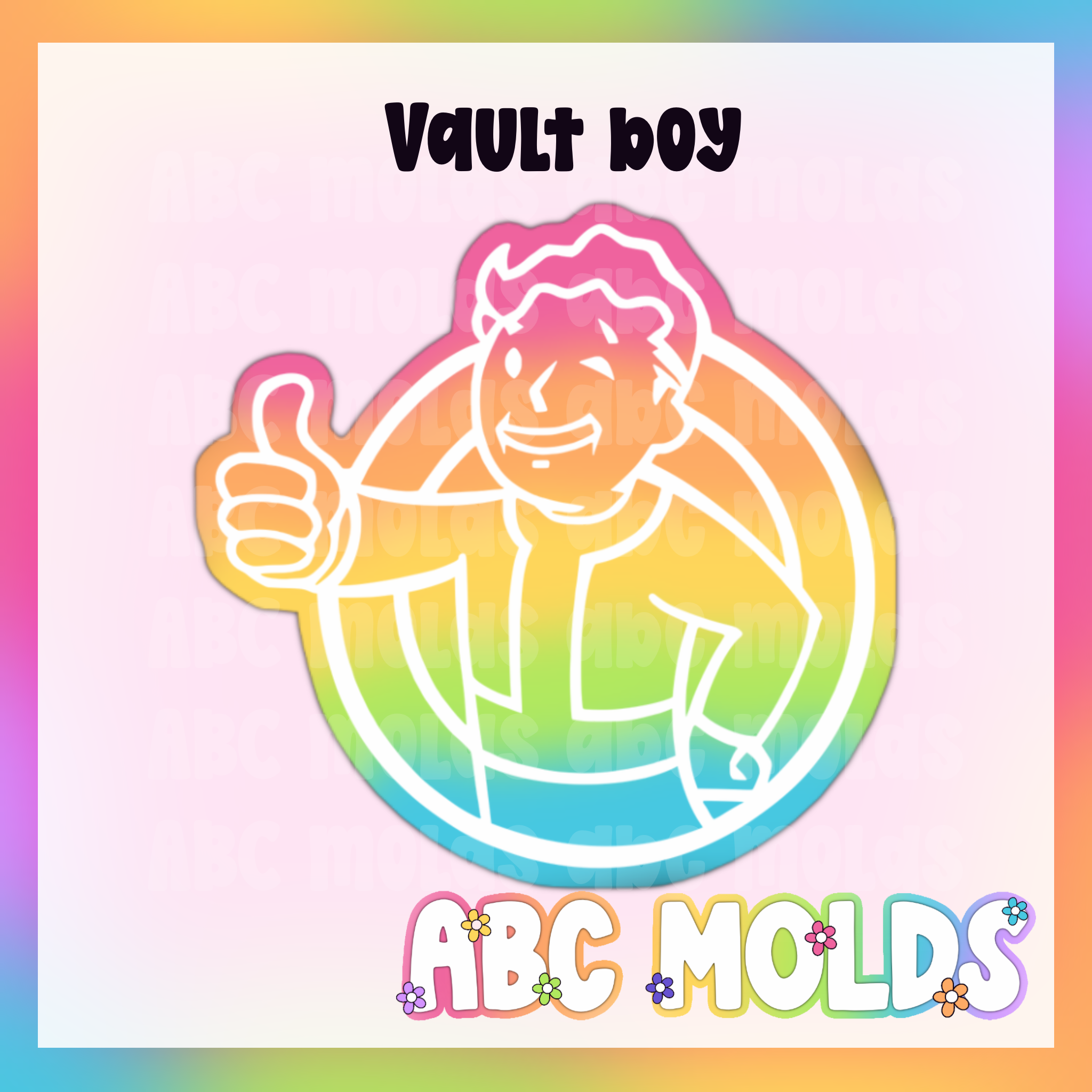 Vault Boy Fallout Silicone Freshie Mold – ABC MOLDS LLC