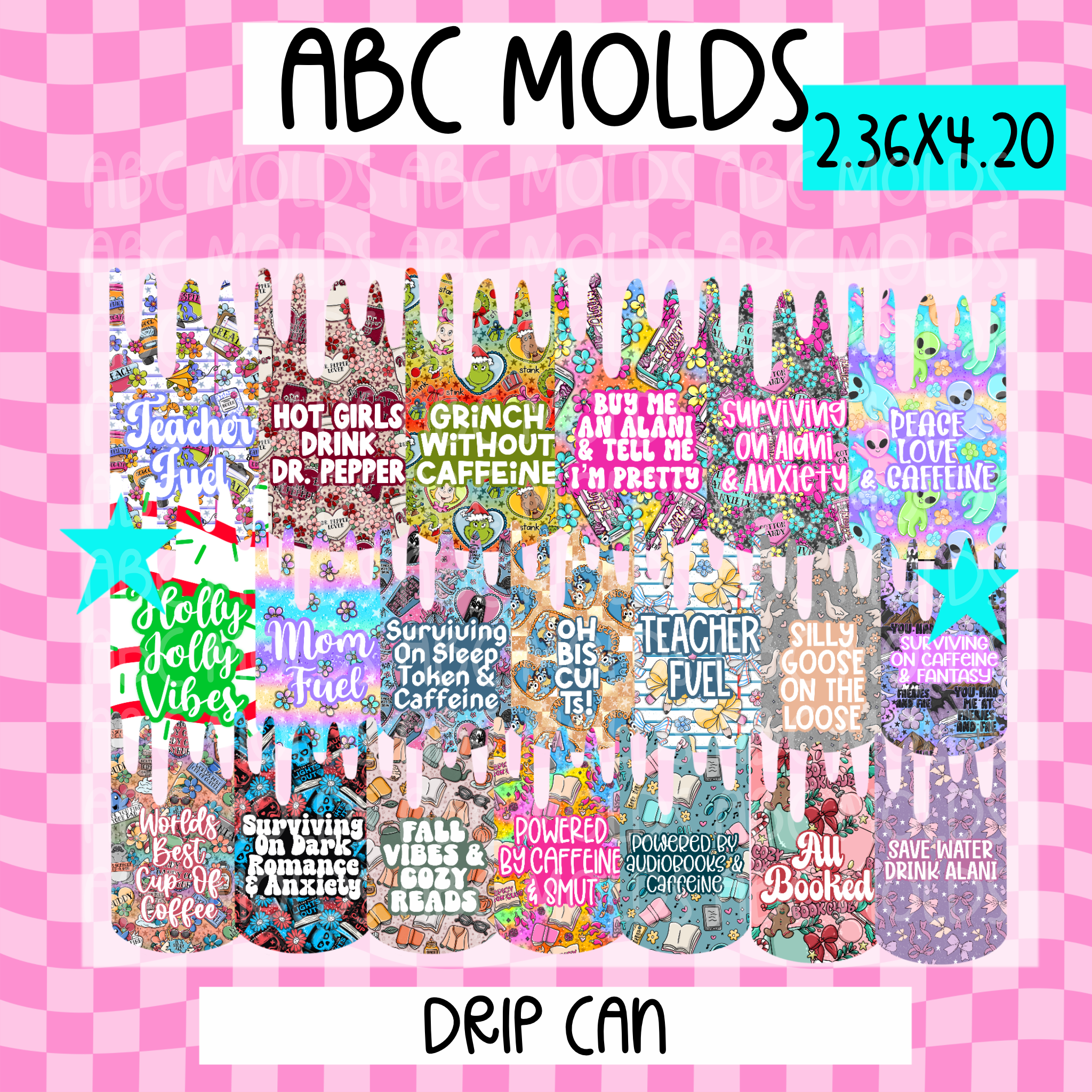 ABC Drip Can Bundle - digital Download – ABC MOLDS LLC