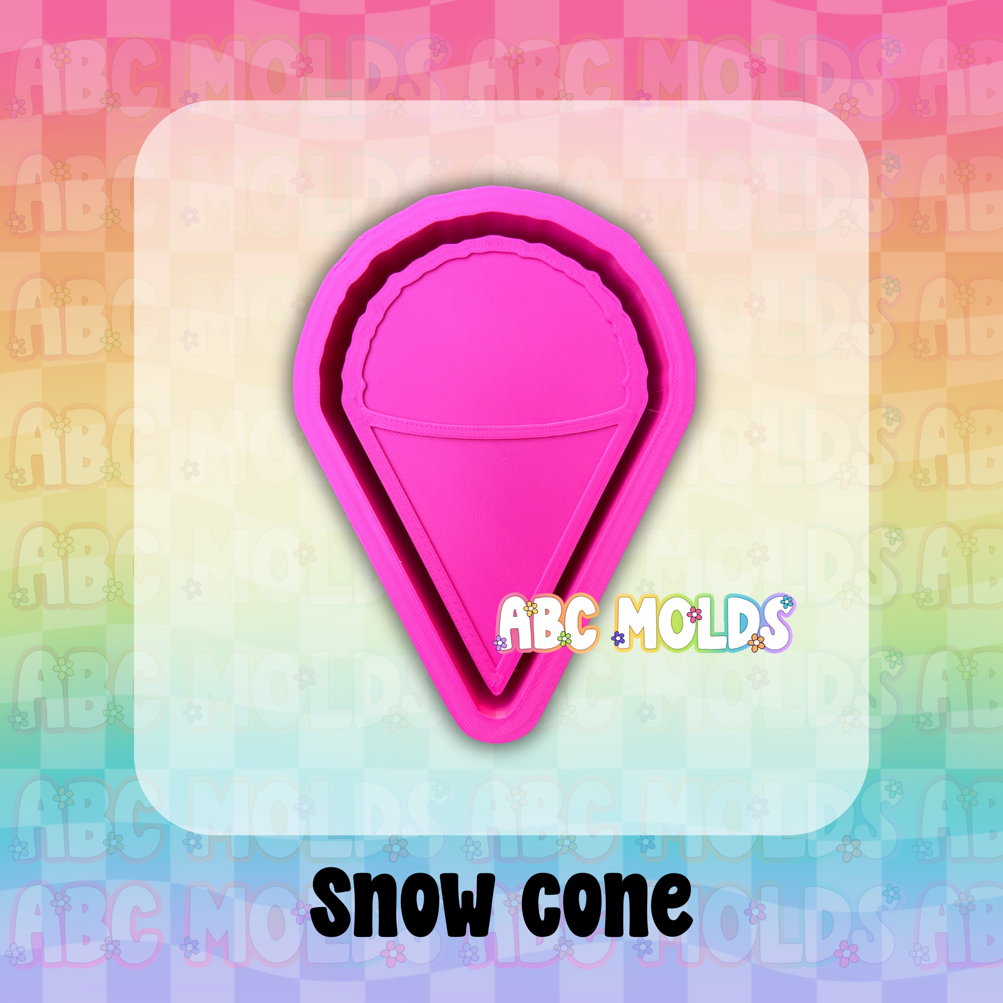 Snow Cone Silicone Freshie Mold – ABC MOLDS LLC