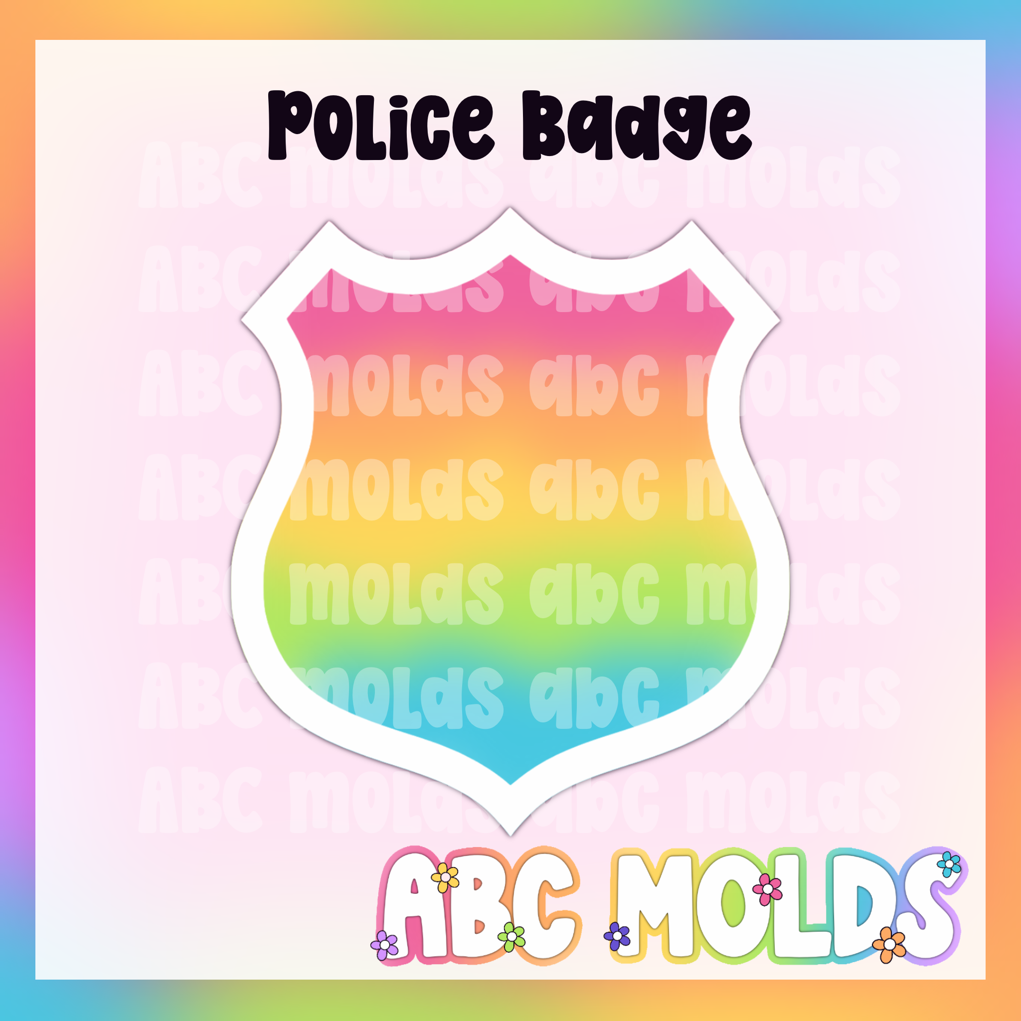 Police Badge Silicone Freshie Mold – ABC MOLDS LLC