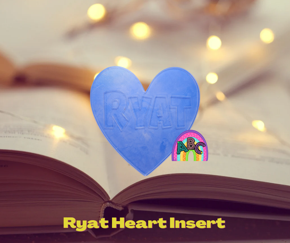 Book Themed Heart Inserts – ABC MOLDS LLC