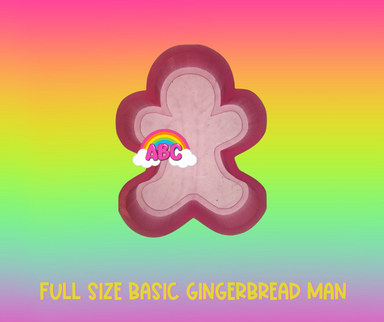 Gingerbread Man Full Size Silicone Mold – ABC MOLDS LLC